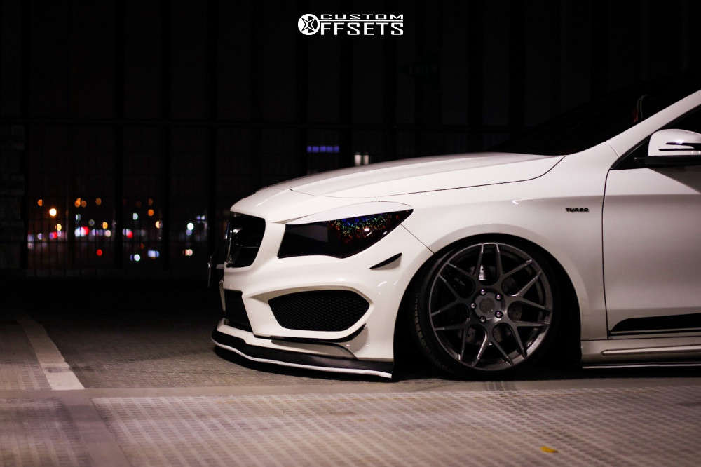 2014 Mercedes-Benz CLA250 with 18x9 30 Aodhan Ls002 and 215/35R18 ...