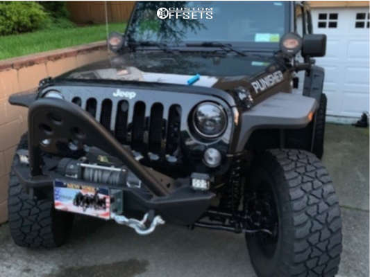 2014 Jeep Wrangler JK with 17x10 -24 Mamba M13 and 315/75R17 Kelly ...