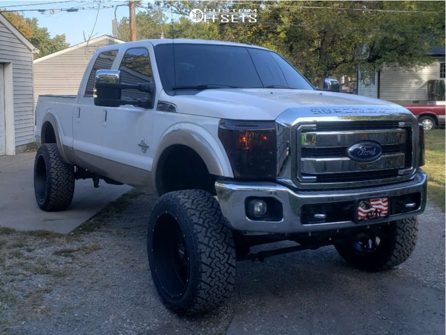 2014 Ford F-250 Super Duty with 24x12 -51 Vision Rocker and 37/13.5R24 ...