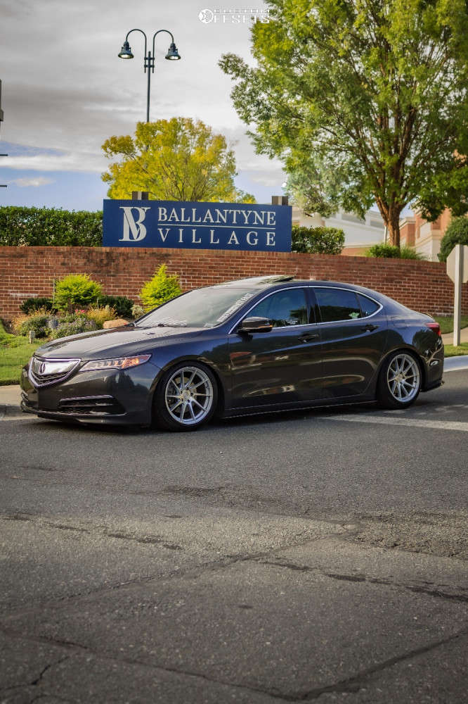 2016 Acura TLX with 18x9.5 35 Aodhan Ah09 and 235/40R18 Pantera Sport A ...