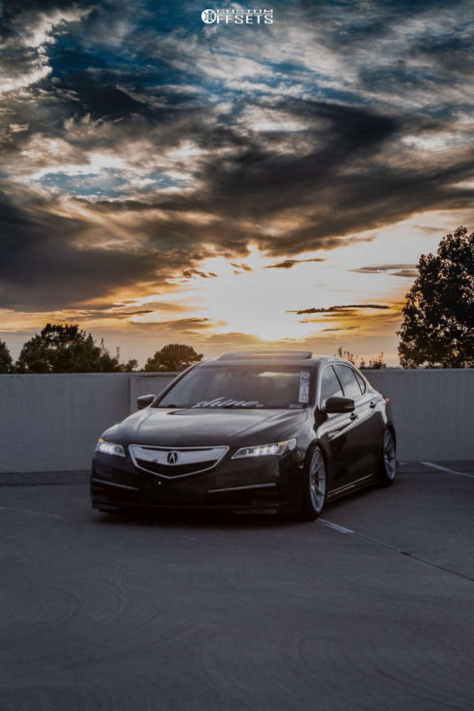 2016 Acura TLX with 18x9.5 35 Aodhan Ah09 and 235/40R18 Pantera Sport A ...