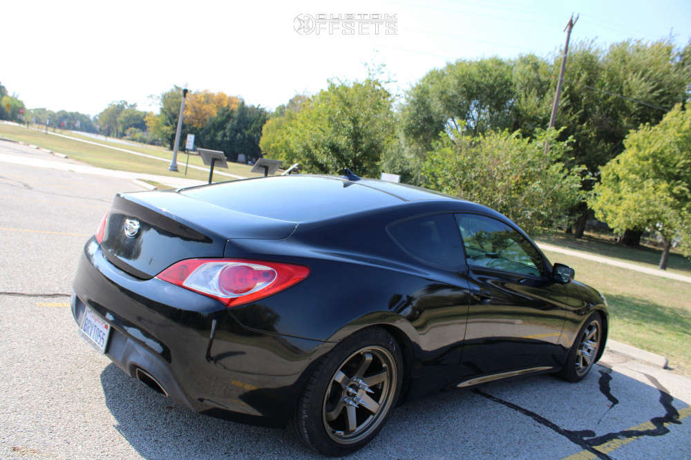 2012 Hyundai Genesis Coupe with 18x8.5 35 AVID1 AV6 and 225/45R18 Geo ...