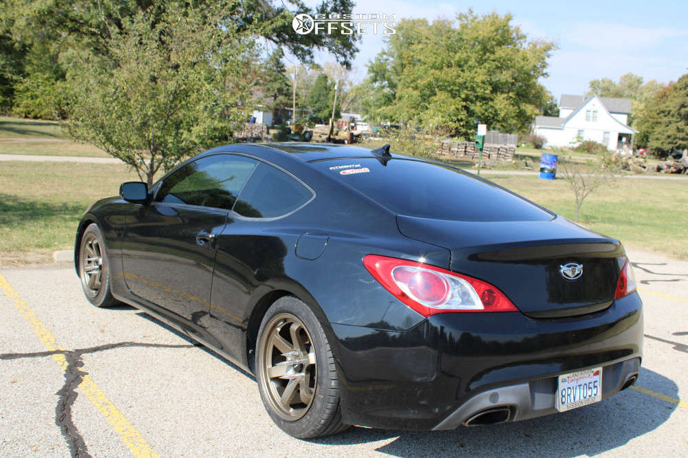 2012 Hyundai Genesis Coupe with 18x8.5 35 AVID1 AV6 and 225/45R18 Geo ...