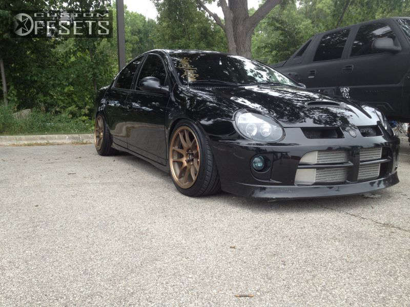 2004 Dodge Neon with 17x9 25 Rota Torque and 215/45R17 Nexen 3000 and ...