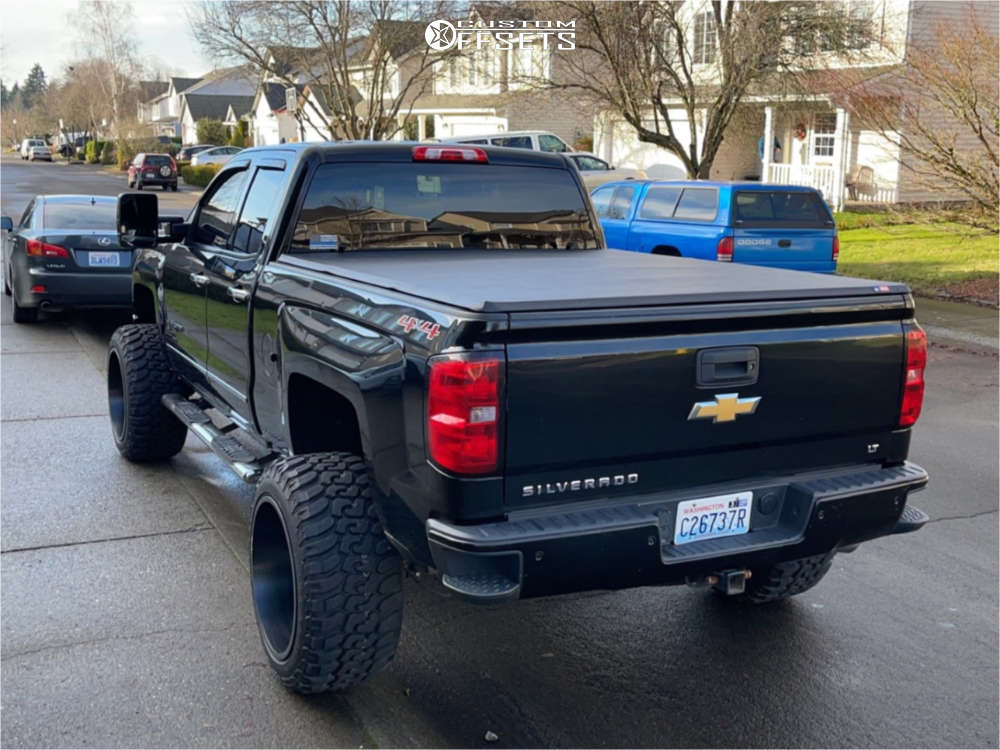 2015 Chevrolet Silverado 1500 with 22x14 -76 Hostile Fury and 35/13.5R22 RBP Repulsor MT II and ...