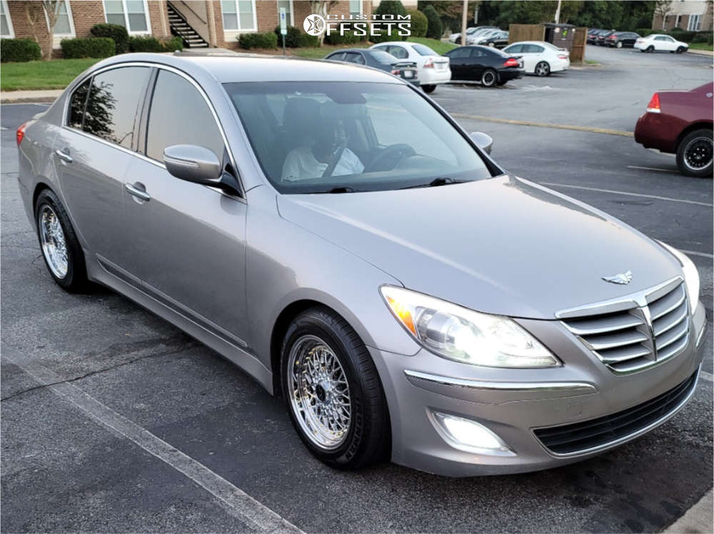 2012 Hyundai Genesis with 17x8.25 35 JNC Jnc004 and 255/50R17 Ironman ...