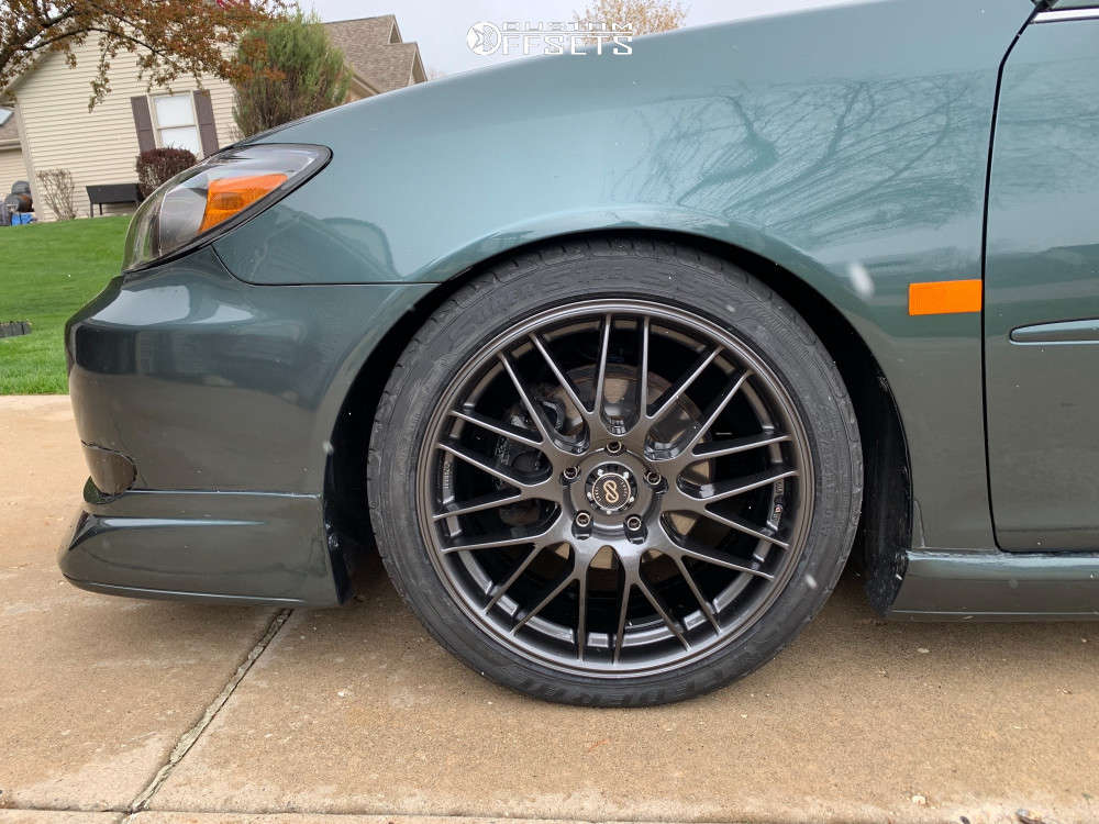 2002 Toyota Camry with 18x8 40 Enkei EKM3 and 225/40R18 Federal SS595 ...