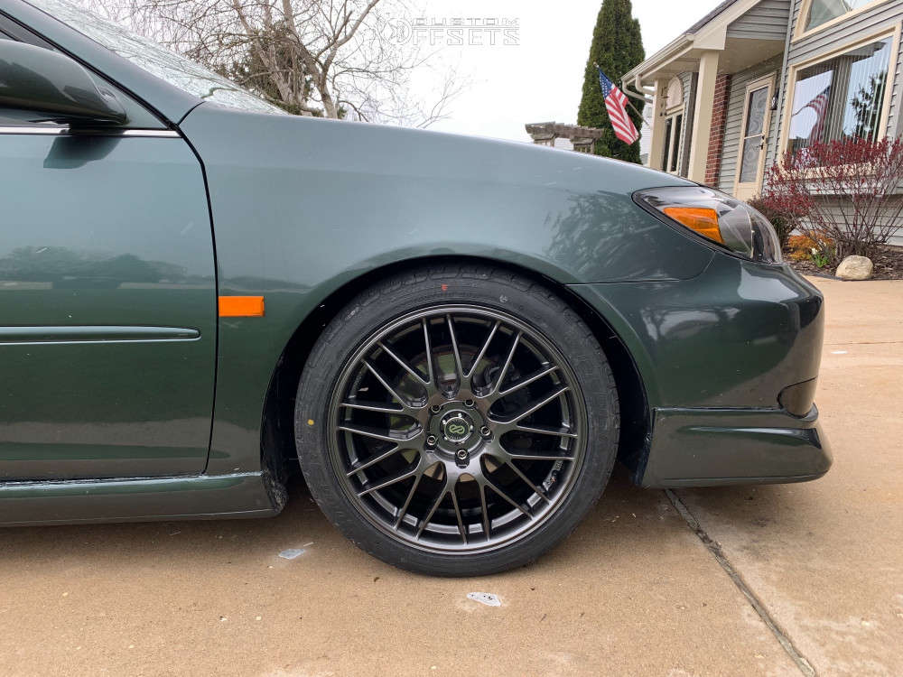 2002 Toyota Camry with 18x8 40 Enkei EKM3 and 225/40R18 Federal SS595 ...