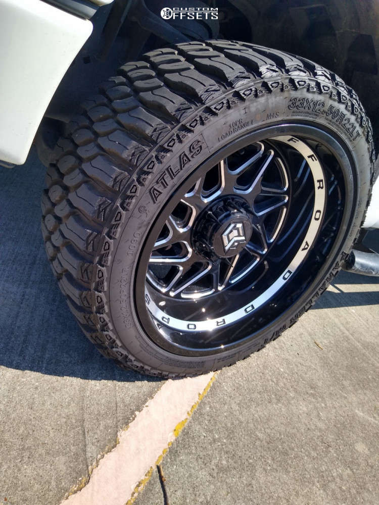 2017 Ford F-150 with 22x12 -44 Dropstars 657bm and 33/12.5R22 Atlas ...
