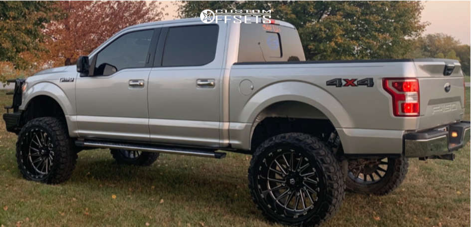 2018 Ford F-150 with 24x12 -44 TIS 547BM and 37/13.5R24 Gladiator Xcomp ...