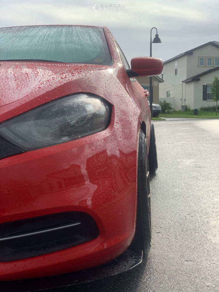 2016 Dodge Dart with 18x9.5 35 ESR Forged RF2 and 215/35R18 Atrezzo ...