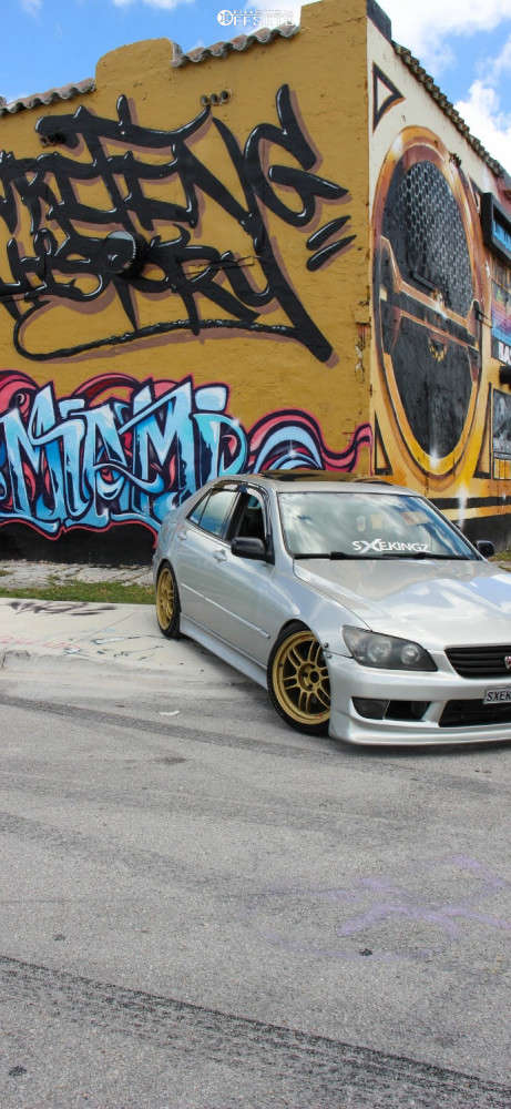 2003 Lexus IS300 with 18x8.5 42 Enkei Rpf1 and 225/40R18 Firestone ...