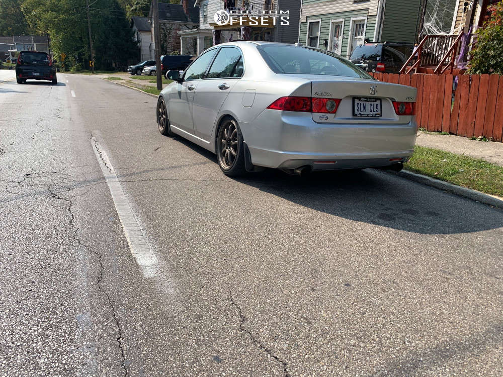 2006 Acura TSX with 18x8.5 38 Work Emotion Xd9 and 225/40R18 Nankang NS ...