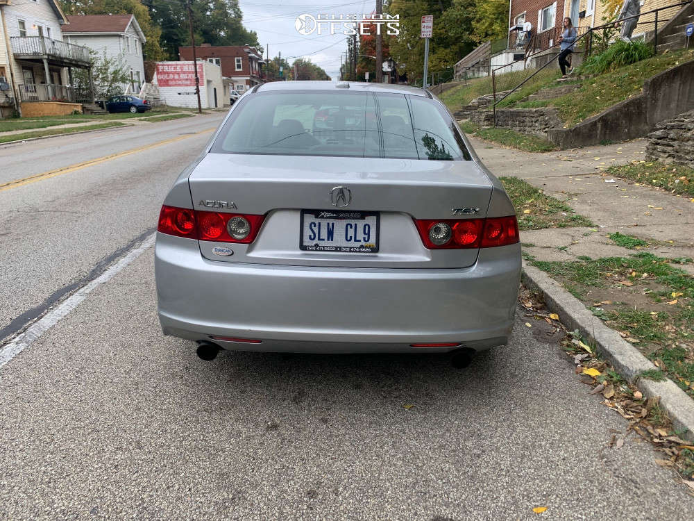 2006 Acura TSX with 18x8.5 38 Work Emotion Xd9 and 225/40R18 Nankang NS ...
