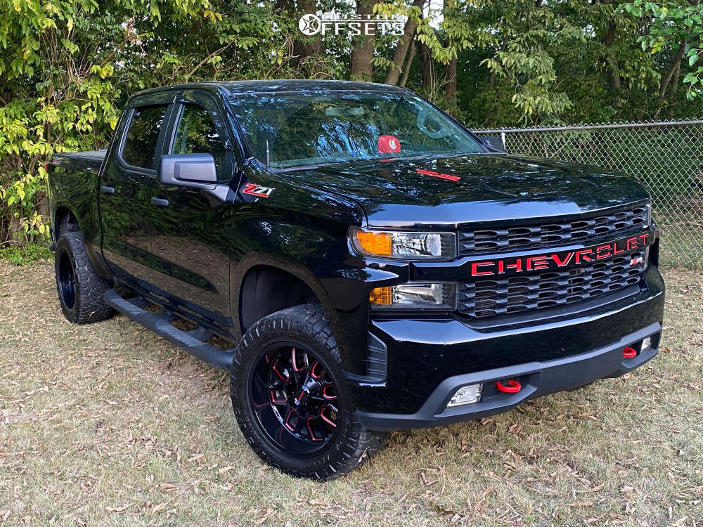 2019 Chevrolet Silverado 1500 with 20x10 -19 Mayhem Cogent and 285 ...