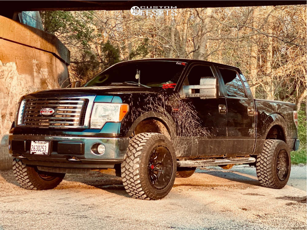 2010 Ford F-150 with 20x12 -45 Fuel Sledge and 33/12.5R20 Firestone ...