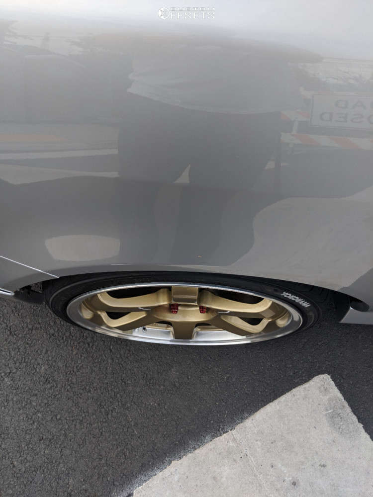 2005 Acura RSX with 18x8.5 44 Rota Grid and 225/35R18 Yokohama Advan Fleva V701 and Coilovers ...