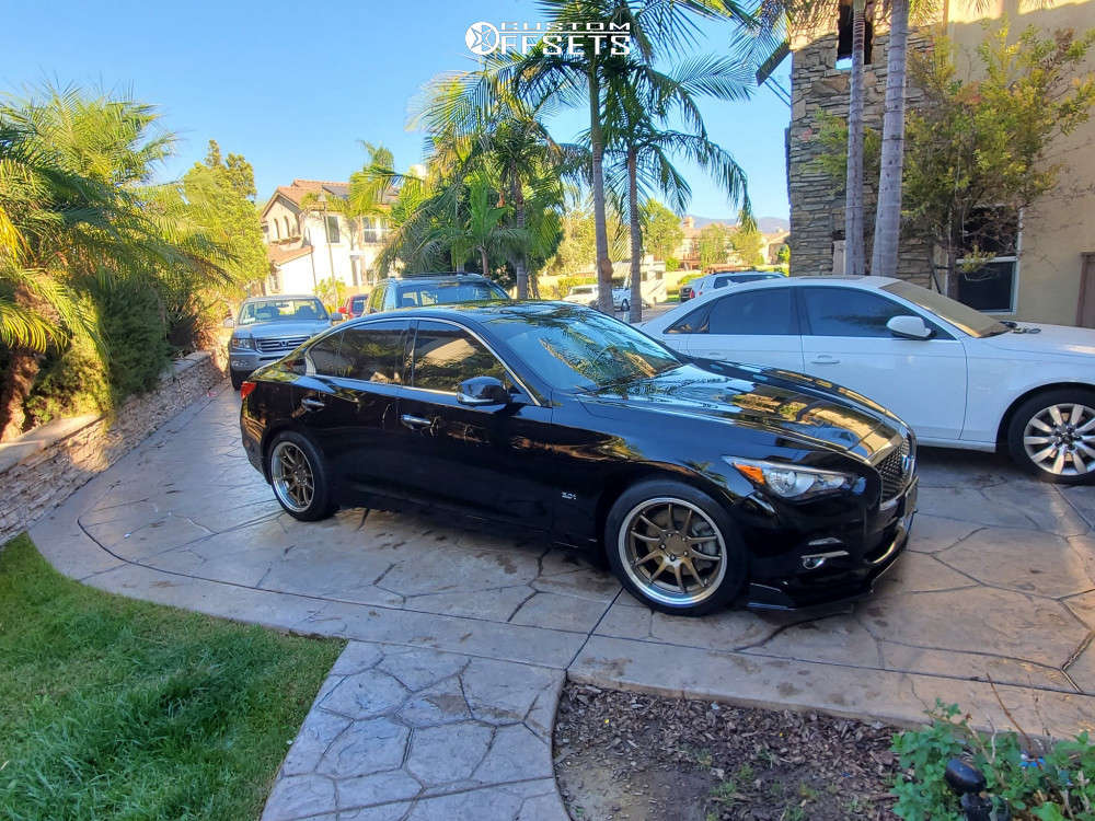 2017 INFINITI Q50 with 18x9.5 30 Aodhan Ds02 and 245/45R18 Vercelli ...