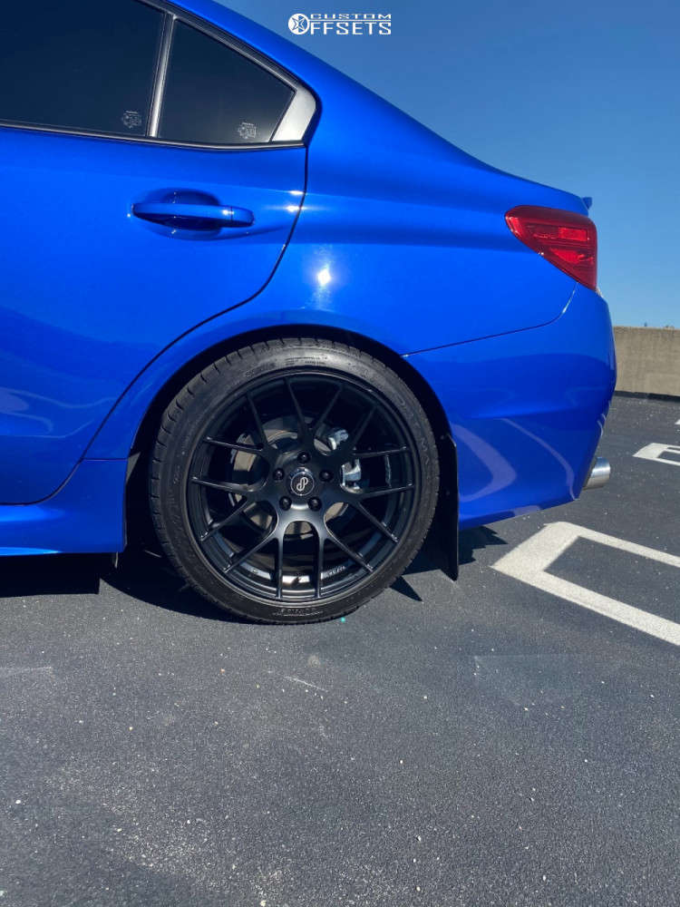 2020 Subaru WRX with 18x9.5 35 Enkei Raijin and 245/40R18 Dunlop Sp ...