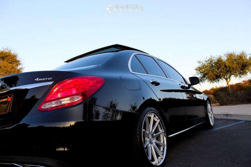 2017 Mercedes-Benz C300 with 19x9.5 35 Ferrada FR4 and 225/35R19 Falken ...