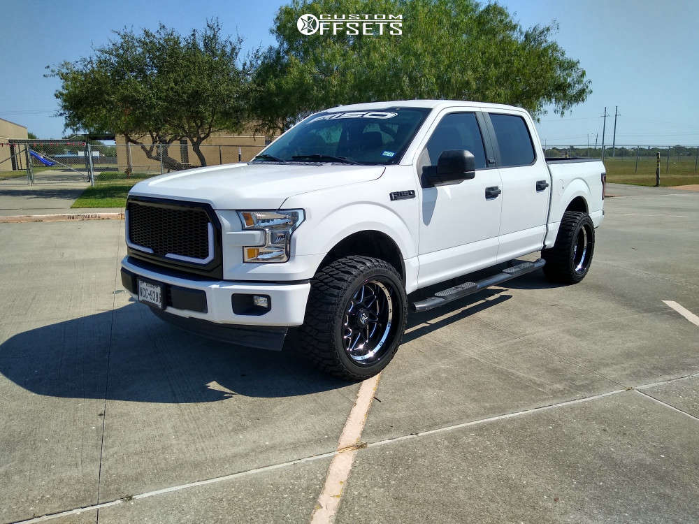 2017 Ford F-150 with 22x12 -44 Dropstars 657bm and 33/12.5R22 Atlas ...
