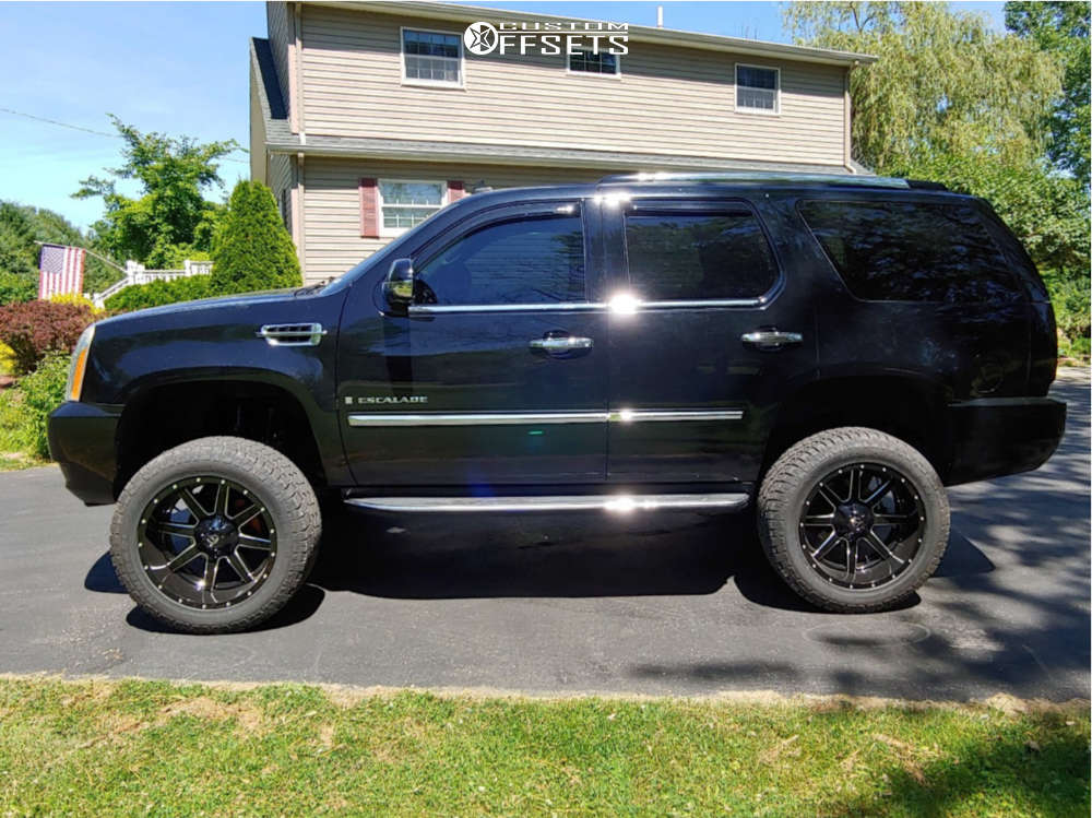 2008 Cadillac Escalade with 22x9.5 20 Fuel Maverick and 35/12.5R22 ...