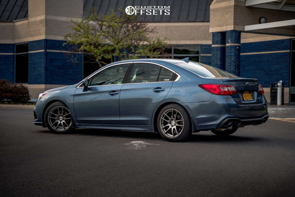2018 Subaru Legacy with 18x8.5 35 AVID1 AV32 and 225/45R18 Goodyear ...