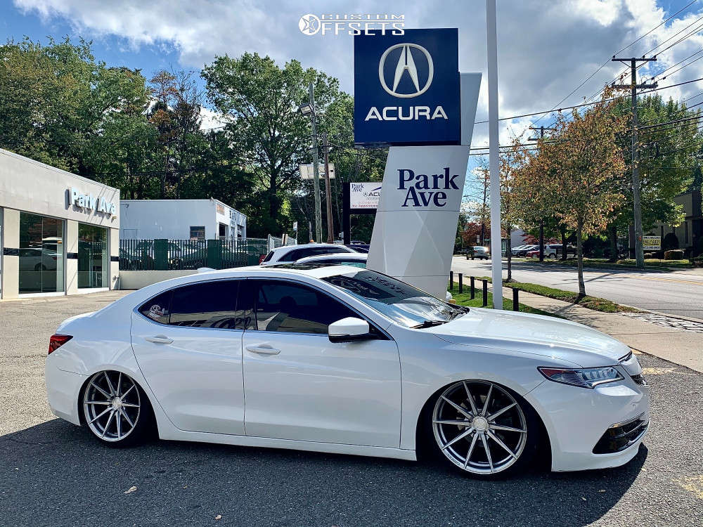 2015 Acura TLX with 20x10 25 Rohana Rf1 and 245/35R20 Achilles 868 All ...
