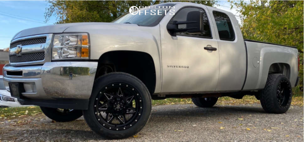 2012 Chevrolet Silverado 1500 with 20x12 -44 RBP 71r and 305/50R20 Nitto Nt420v and Suspension ...