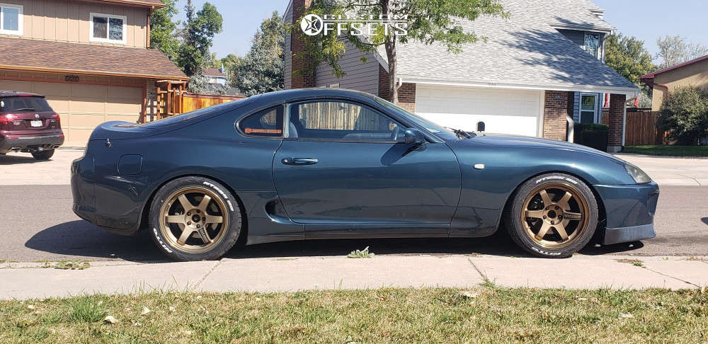 1994 Toyota Supra with 17x9 22 Volk Te37 and 255/40R17 Nitto Nt555 G2 ...