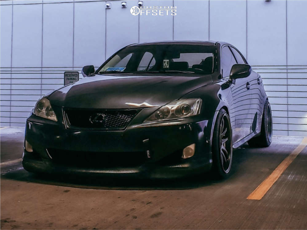 2006 Lexus IS350 with 19x9.5 15 Aodhan Ds02 and 225/35R19 Federal SS595 ...