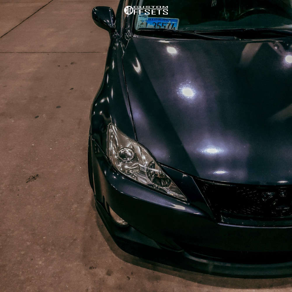 2006 Lexus IS350 with 19x9.5 15 Aodhan Ds02 and 225/35R19 Federal SS595 ...