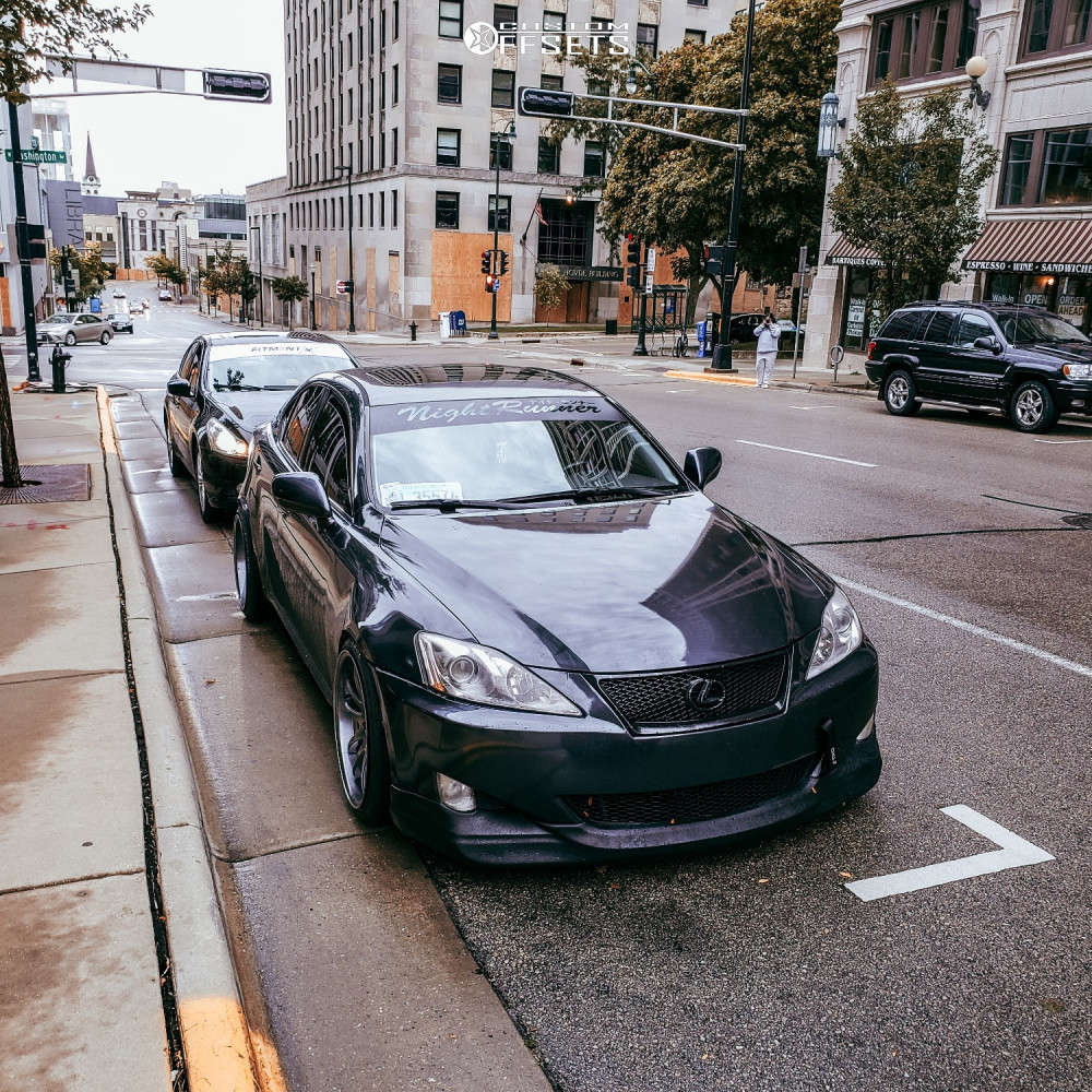 2006 Lexus IS350 with 19x9.5 15 Aodhan Ds02 and 225/35R19 Federal SS595 ...