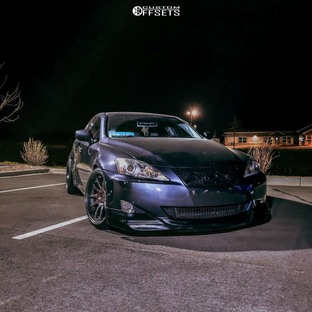 2006 Lexus IS350 with 19x9.5 15 Aodhan Ds02 and 225/35R19 Federal SS595 ...