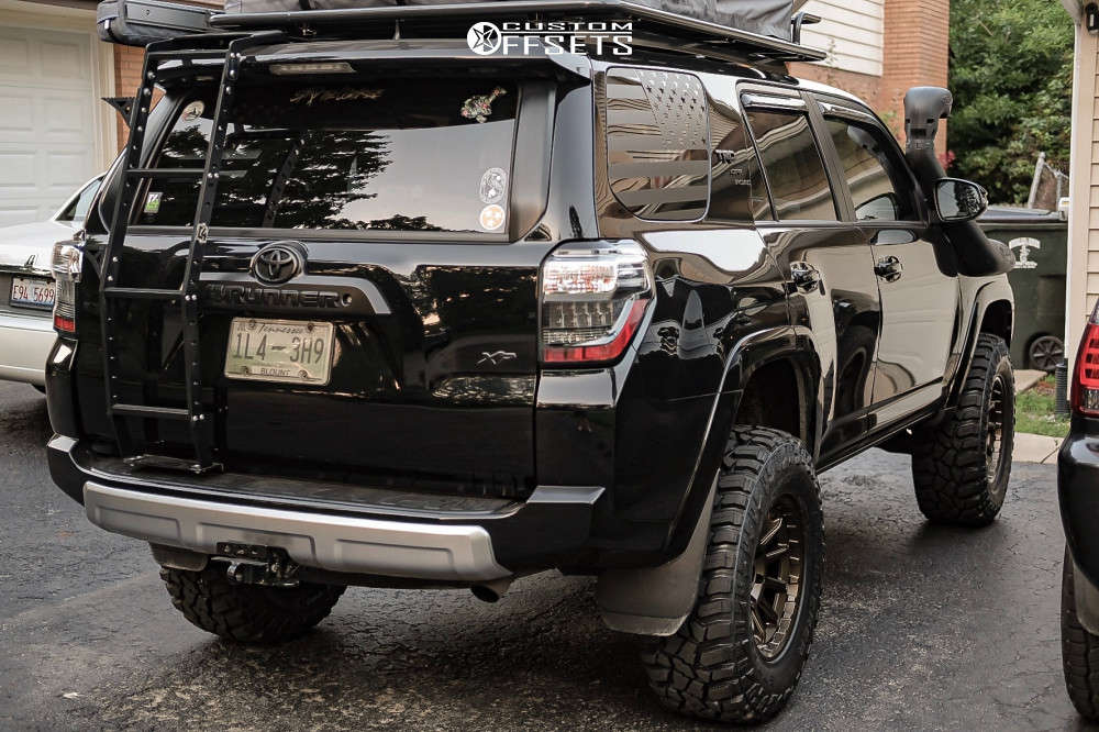 2017 Toyota 4Runner with 17x9 -12 Fuel Torque and 295/70R17 Cooper ...