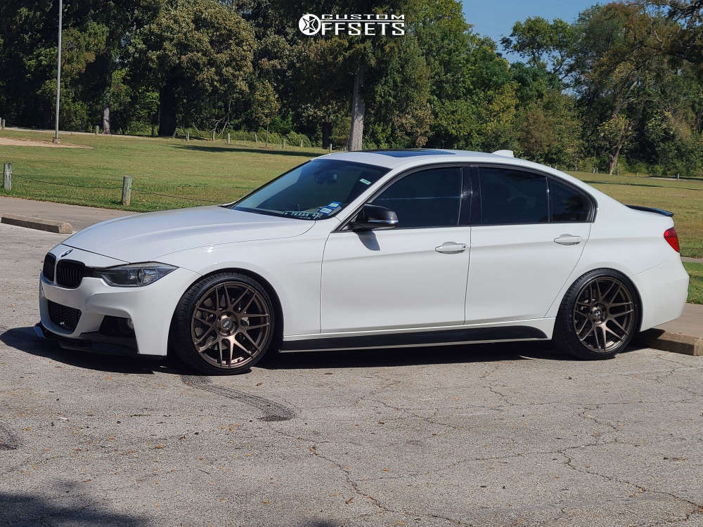 2013 BMW 335i with 19x9.5 35 ESR Rf1 and 225/35R19 Yokohama Advan Sport ...