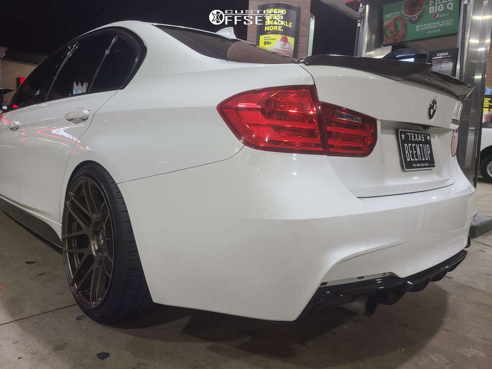 2013 BMW 335i with 19x9.5 35 ESR Rf1 and 225/35R19 Yokohama Advan Sport ...