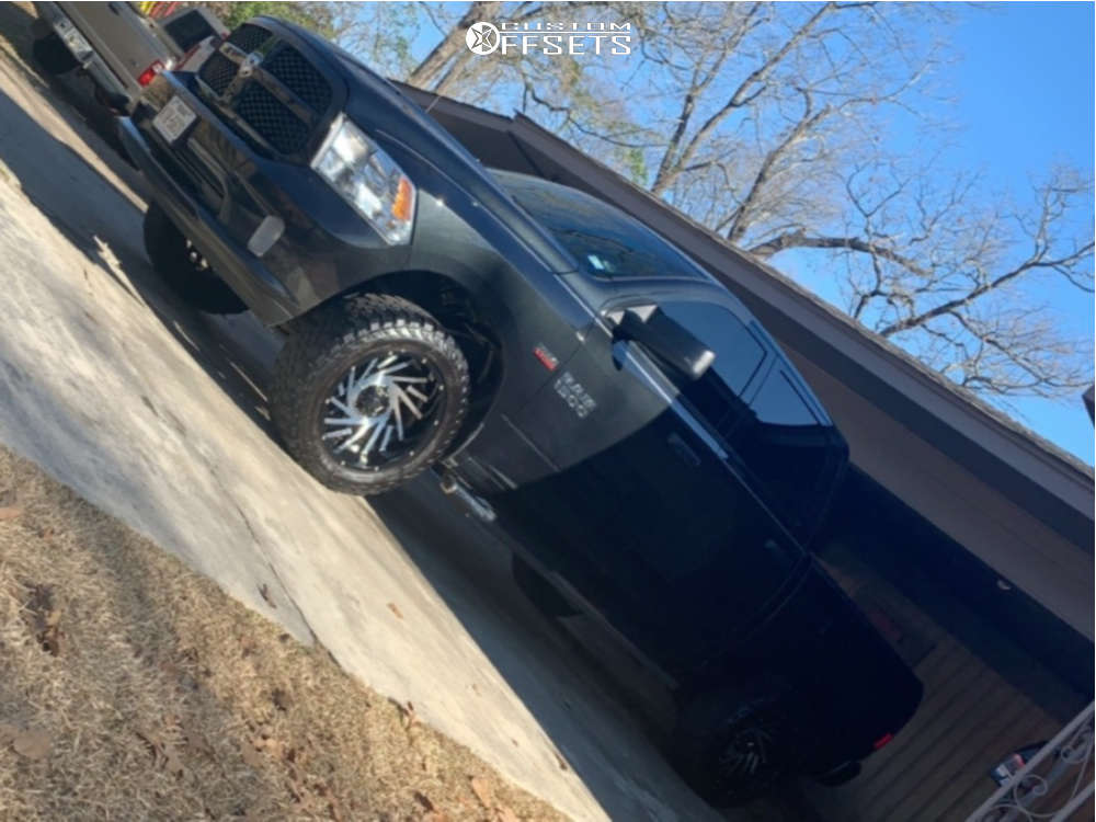 2018 Ram 1500 with 20x12 -44 American Truxx Web and 35/12.5R20 ...