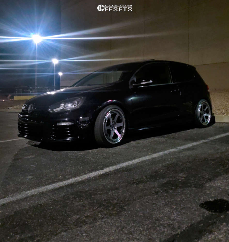 2013 Volkswagen Golf R with 18x8.5 45 Klutch Slc2 and 225/45R18 Nexen ...