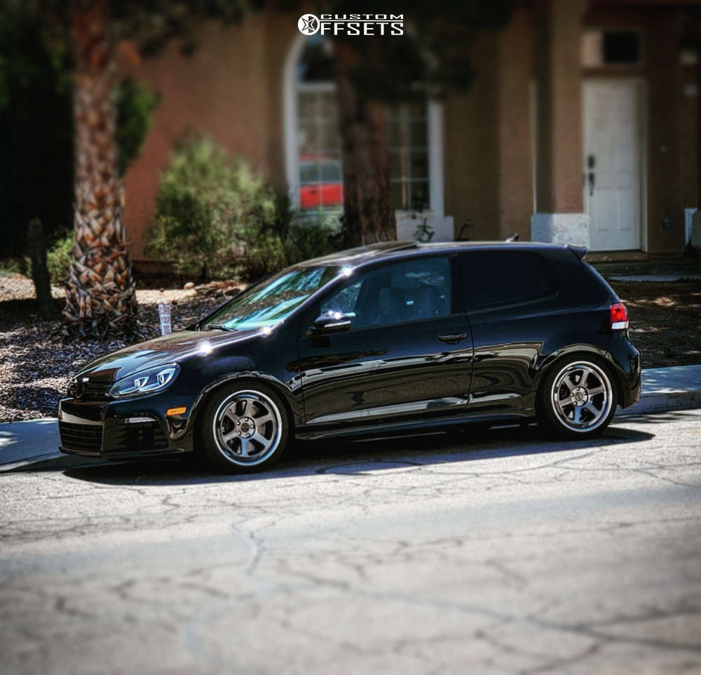 2013 Volkswagen Golf R with 18x8.5 45 Klutch Slc2 and 225/45R18 Nexen ...