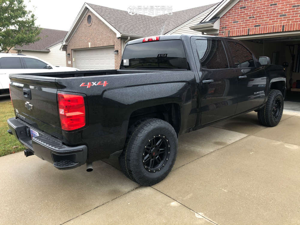 2018 Chevrolet Silverado 1500 with 17x8.5 -6 DX4 Rebel and 285/70R17 ...