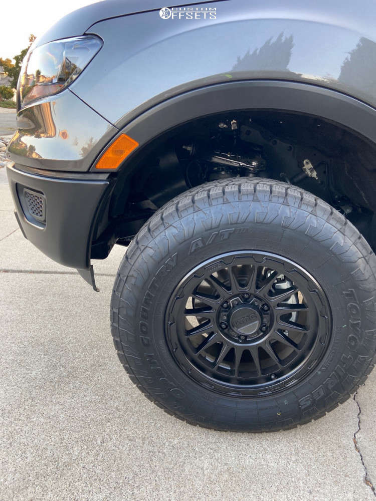 2020 Ford Ranger with 17x9 -18 KMC Km542 and 265/70R17 Toyo Tires Open ...