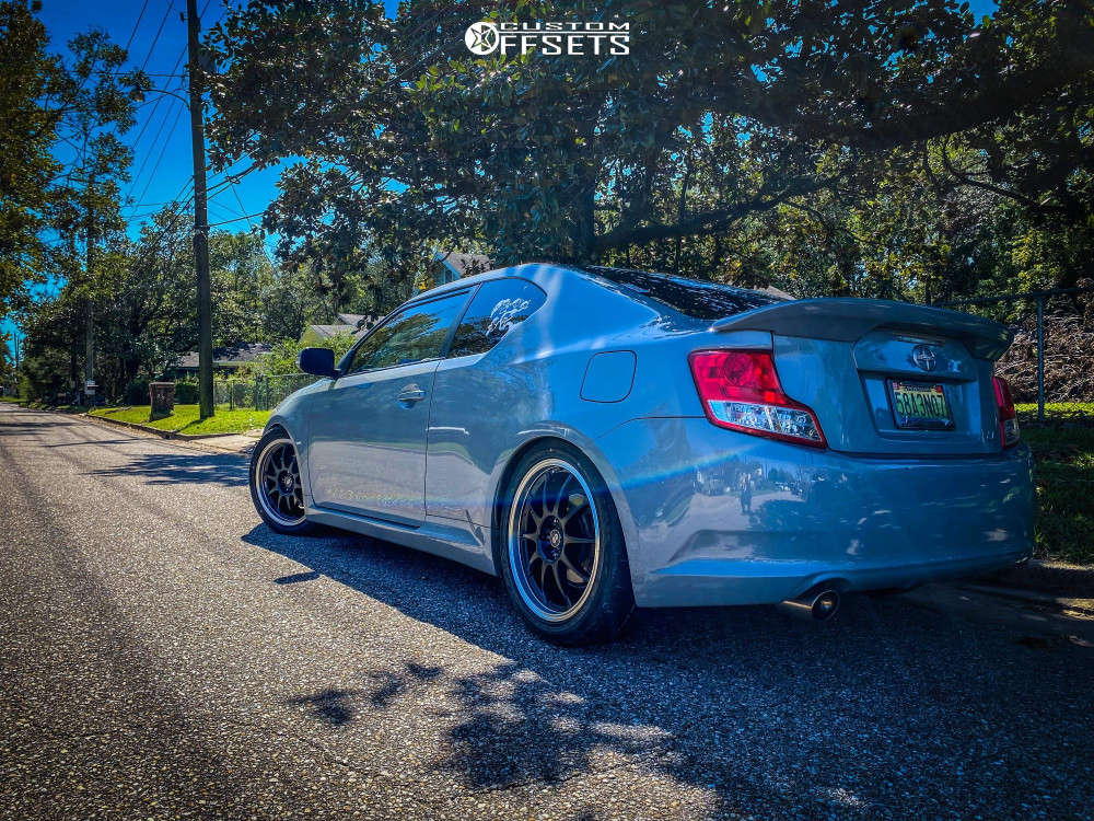 2013 Scion TC with 18x7.5 38 Enkei J10 and 225/45R18 Forceum Hexa-r and ...