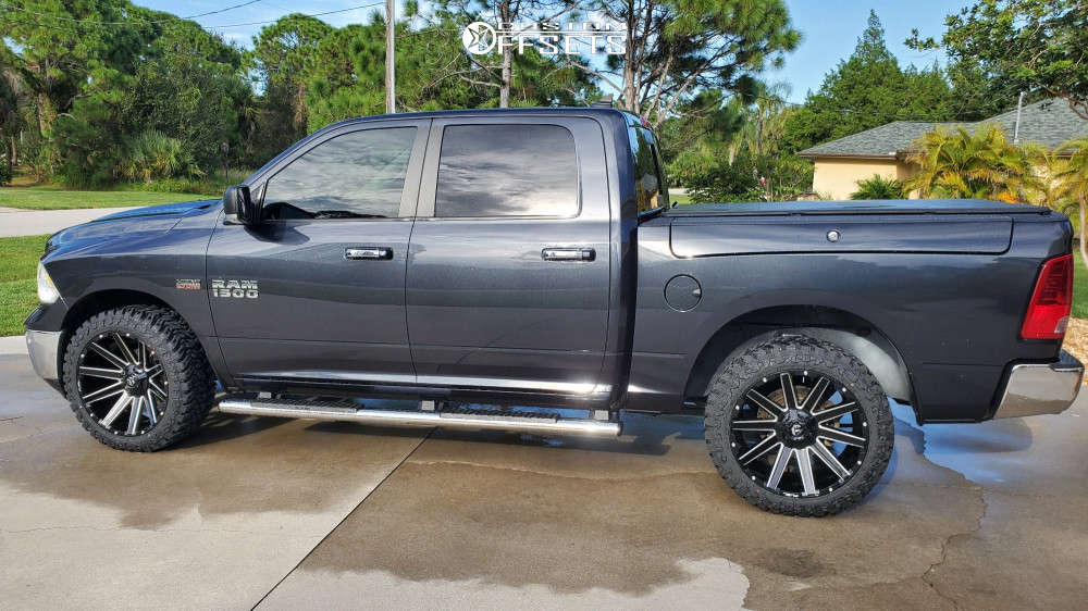 2016 Ram 1500 with 22x10 -18 Fuel Contra and 33/12.5R22 Atturo Trail ...