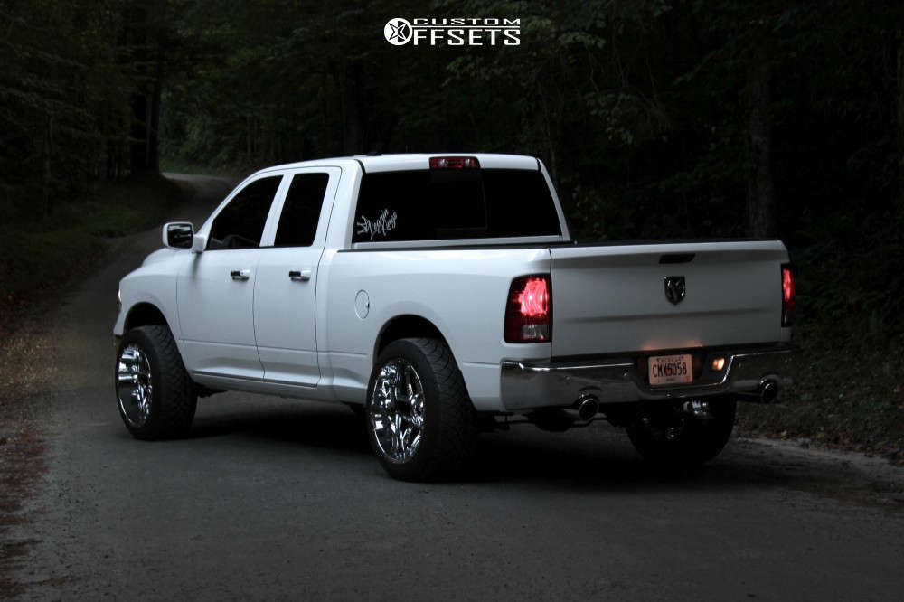 2017 Ram 1500 with 22x12 -51 Vision Sliver and 305/50R22 Nitto Nt420v ...