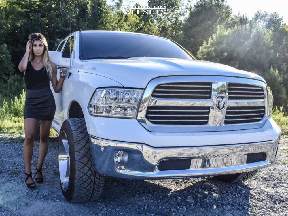 2017 Ram 1500 with 22x12 -51 Vision Sliver and 305/50R22 Nitto Nt420v ...