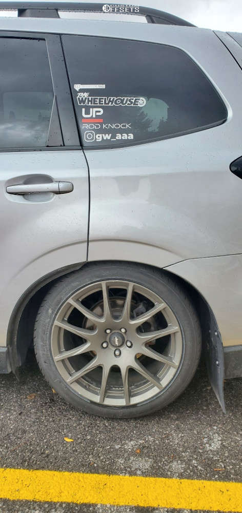 2018 Subaru Forester with 18x8 47 5zigen ZR+520 and 245/40R18 Antares ...