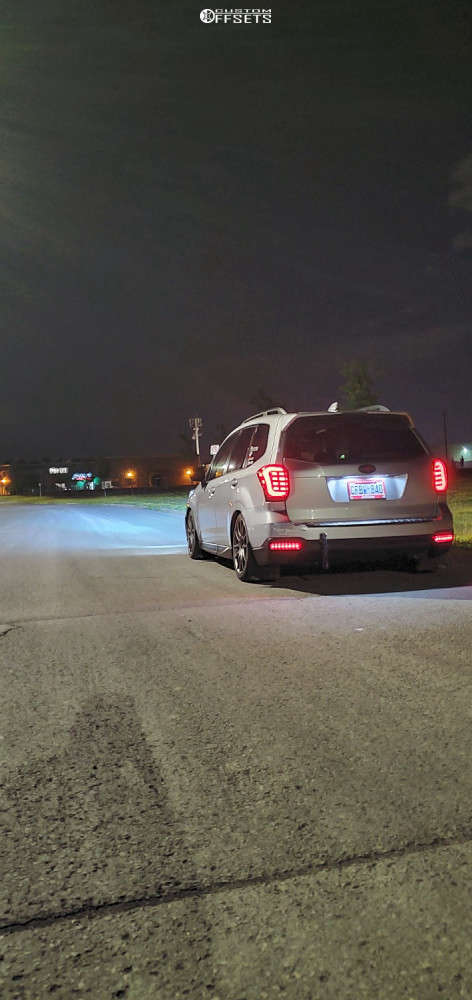 2018 Subaru Forester with 18x8 47 5zigen ZR+520 and 245/40R18 Antares ...