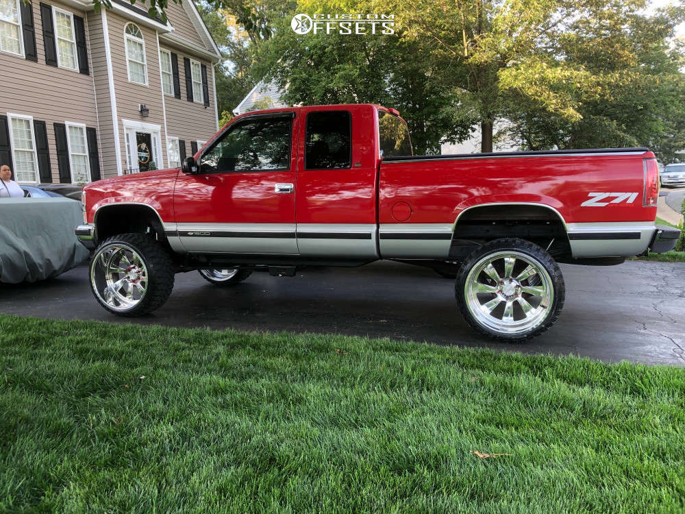 1998 Chevrolet K1500 with 24x14 -76 Black Rhino Blaster and 33/12.5R24 ...