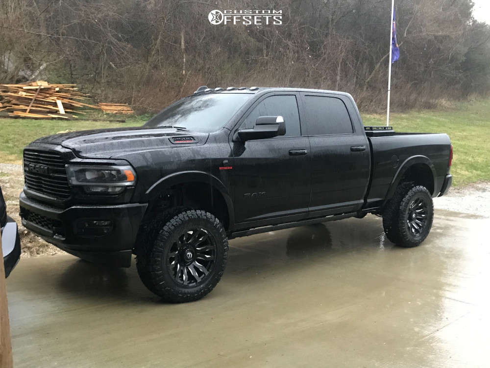 2019 Ram 2500 with 20x10 -18 Fuel Blitz and 35/12.5R20 Nitto Ridge ...